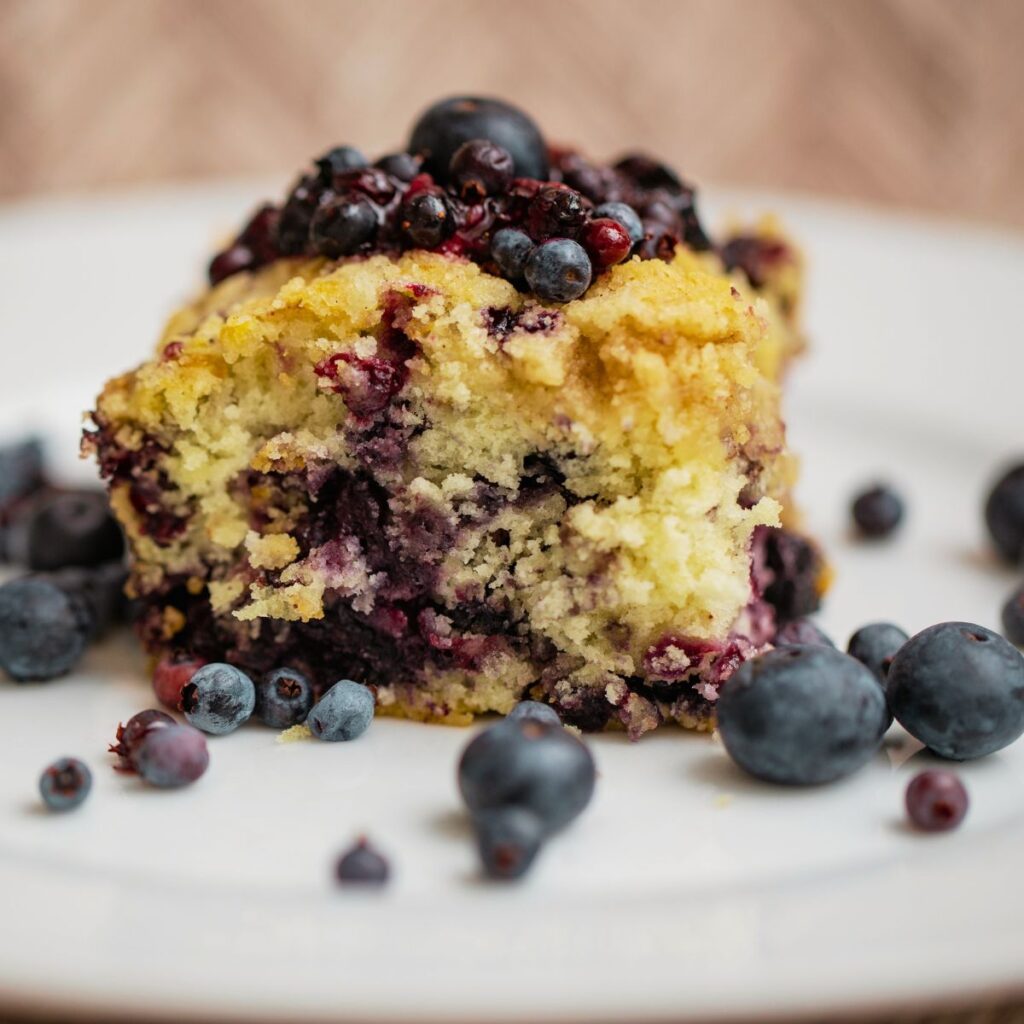 Nana's Best Blueberry Buckle Recipe! {Super Moist!}