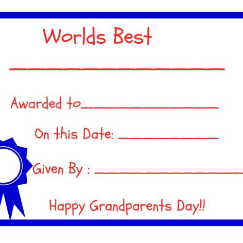 Grandparents Day - FREE Printables!