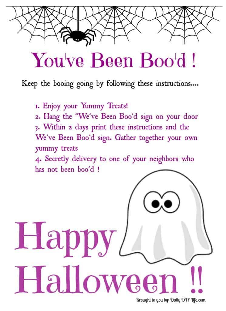 Fun Halloween Neighbor Gift-You've Been Boo'd