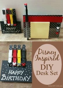 Adorable Disney Inspired DIY Desk Set!